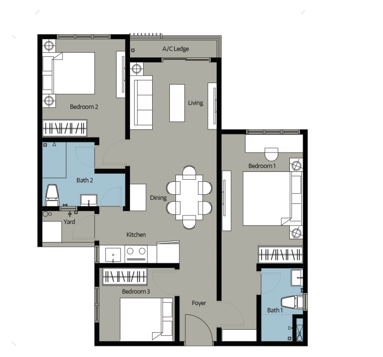Layout Plans – Dian Residency