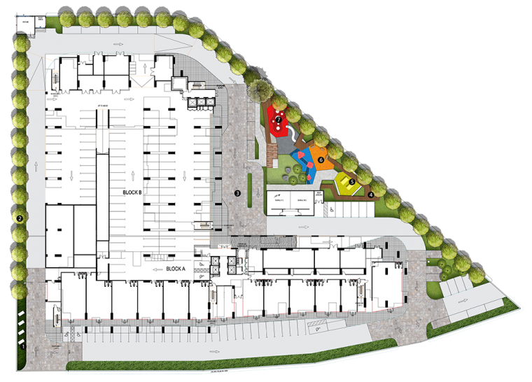 Ground Floor Site Plan – Dian Residency